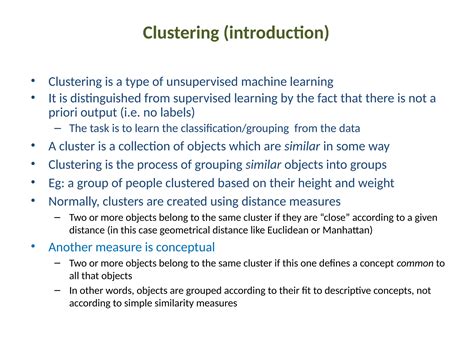 Artificial Intelligence Clustering Lecture Pptx
