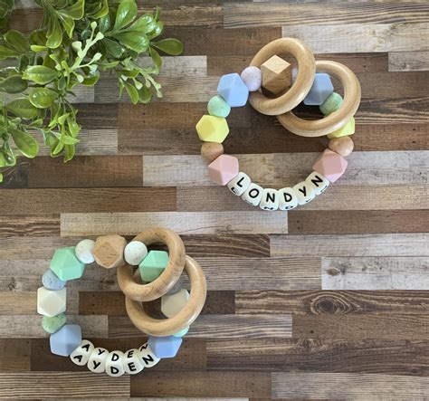 Easter Teethers Pastel Rainbow Teether Collection Row Me