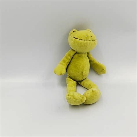 Doudou Grenouille Verte La Grande Famille MOULIN ROTY