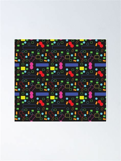 different shape fill color and outline color poster for sale by