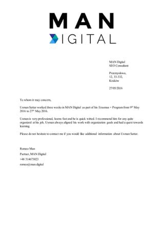 Reference Letter PDF