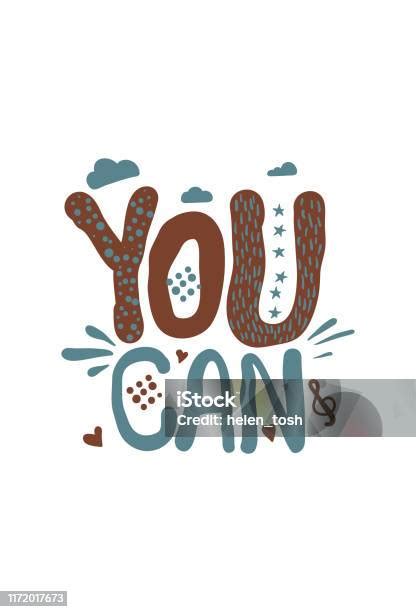 당신은 복고풍 빈티지 동기 부여 텍스트 문자를 낙서 할 수 있습니다 개념에 대한 스톡 벡터 아트 및 기타 이미지 개념 격려 격언 Istock