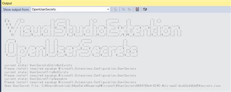 GitHub Guitarrapc OpenUserSecrets Visual Studio Extensions For UserSecrets On NET Core Console