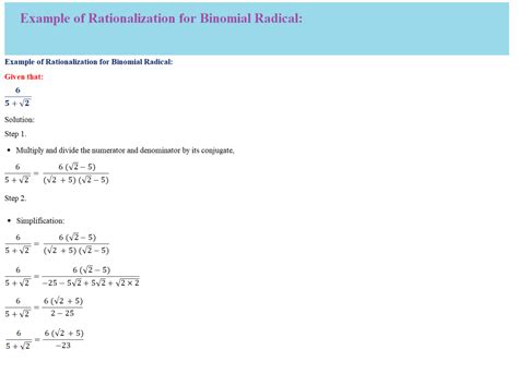 Method Of Rationalization Hubpages