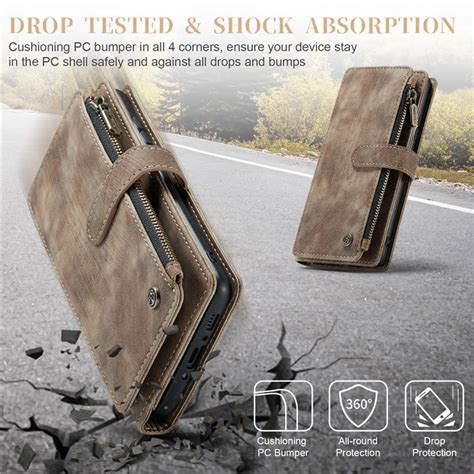Caseme Samsung Galaxy A54 Wallet Kickstand Case Coffee