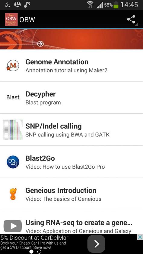 Open Bioinformatics Workflows Apk For Android Download