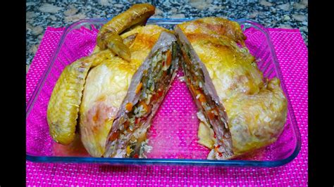 RECETA DE POLLO RELLENO PASO A PASO YouTube