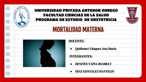 Mortalidad Materna Henry Maldonado Gutiérrez Udocz