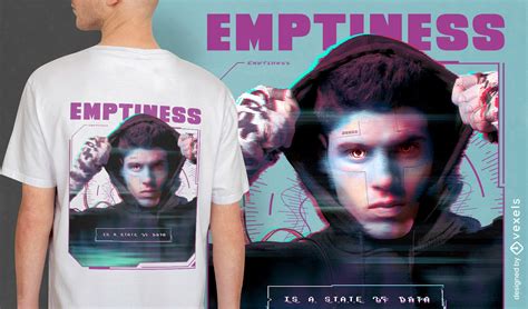 Hoodie Cyborg T Shirt Design Psd Editable Template