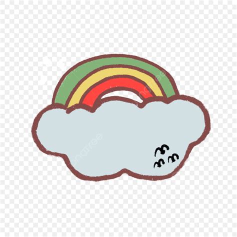 구름 뒤에 무지개 무지개 날씨 구름 Png 일러스트 및 Psd 이미지 무료 다운로드 Pngtree