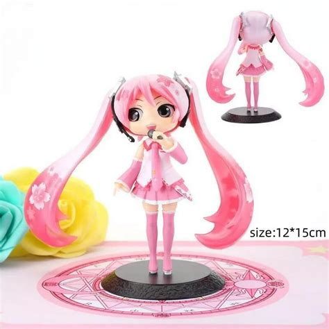 2022 Anime Nuevo 15cm Hatsune Miku Lindo Kawaii Cantante Virtual Miku