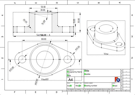 Freecad Tutorial Techdraw Workbench 2 3 Xsim