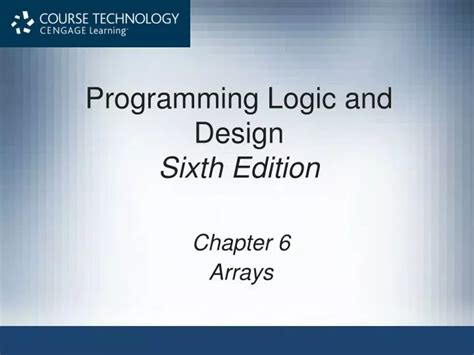 PPT Programming Logic And Design Sixth Edition PowerPoint Presentation ID