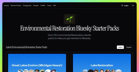Environmental Restoration Bluesky Starter Packs 2 Lists • Jul 2025