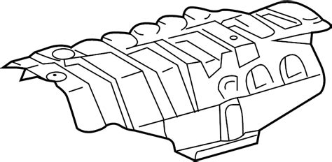 Toyota Solara Floor Pan Heat Shield Rear 1997 98 5832733010