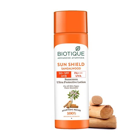 Buy Sun Shield Sandalwood 50spf Suncreen Lotion 120 Ml Online At Best
