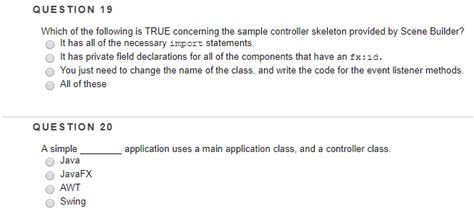Solved Question 16 Is A Method That Automatically Executes