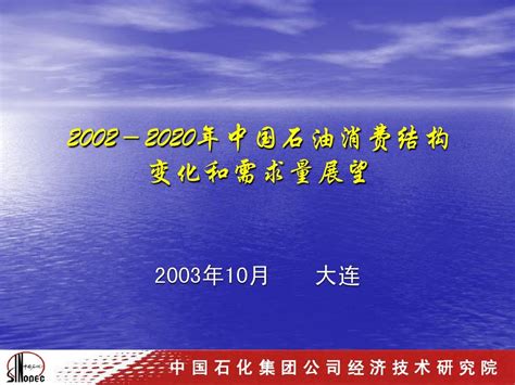 2002 2020年中国石油消费结构变化和需求量展望 文档之家
