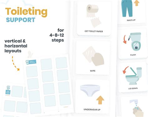 Visual Schedule For Toileting Toilet Training Chart And Picture Cards