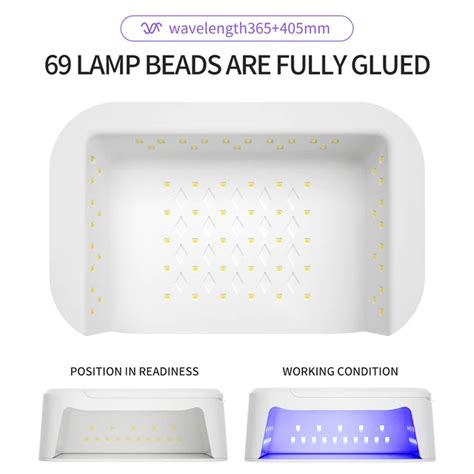 UV LED 네일 젤 램프 더블 핸드 빠른 건조 탈착식 베이스