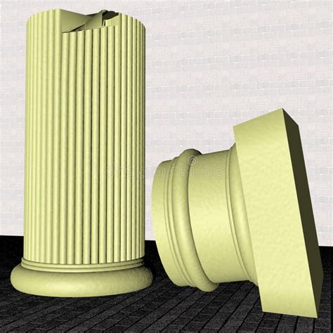 Broken Column Stock Illustrations 2 011 Broken Column Stock