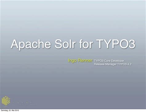 Apache Solr For Typo3 T3con10 Dallas Tx Ppt