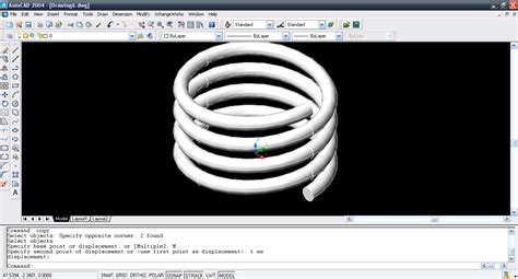Tutorial Modeling A Spring In Autocad Using Slice Tool Grabcad