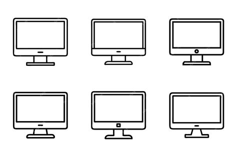 Premium Vector Monitor Icon Bundle Set In Vector Art