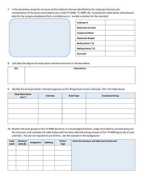 Answer The Following Post Lab Questions And Complete Chegg