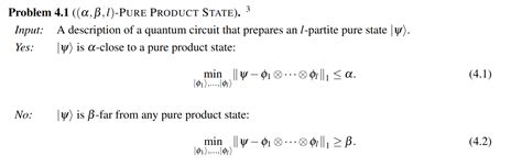 Quantum Algorithms Pure Product State Problem Clarification About Alpha Closeness And