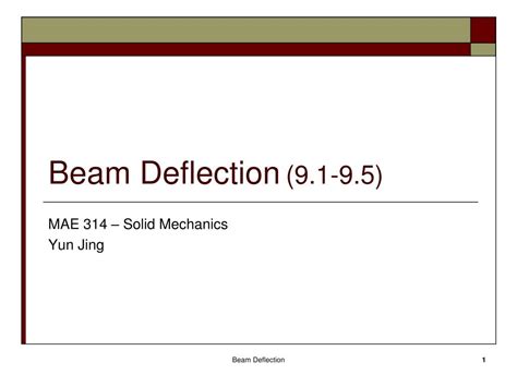 Slope And Deflection Of Beams Ppt The Best Picture Of Beam