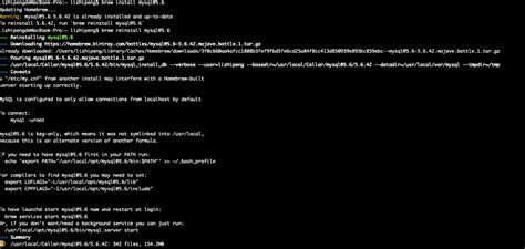 Mac Brew安装mysql 雪随冬行 博客园