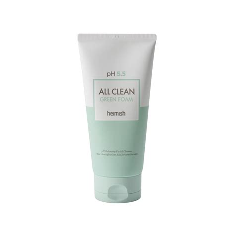 Heimish All Clean Green Foam Facial Cleanser, pH Balancing, All Skin ...