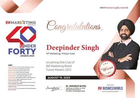 deepinder singh on linkedin bwmarketing40under40
