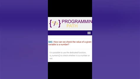 How To Check If Value Is Number Or Not Programming Php Forfreshers Learnphp Hindi