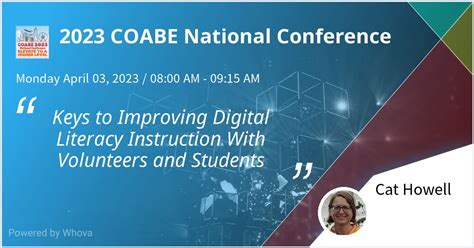 Cat Howell On Linkedin Coabe2023 Coabe Adultedu Coabeconference Whova