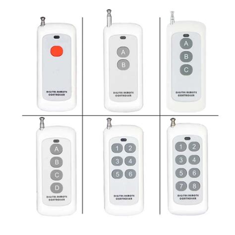 500m 1CH 2CH 3CH 4CH 6CH 8CH 1 2 3 4 6 8 CH Channel RF Wireless Remote Control Transmitter 433