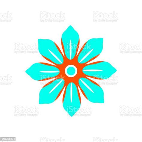 Ilustración De Icono De Flor Aislado Sobre Fondo Blanco Ilustración De