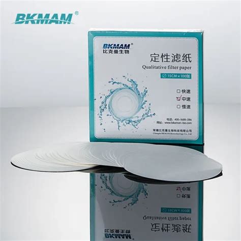 Lab Oil Filter Paper Fast Medium Slow Speed Qualitative Filter Paper