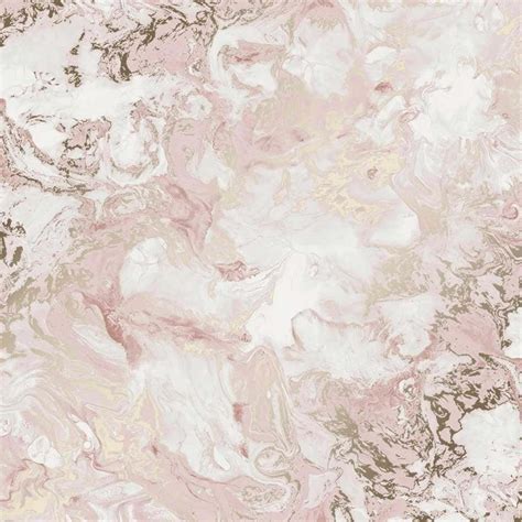 Download A Pink Marble Wallpaper With Gold And Silver Swirls Wallpaper