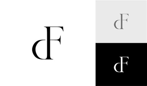 Premium Vector Letter Df Simple Monogram Logo