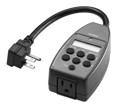 Noma Outdoor Digital Timer 20 Programmable Settings 2 Grounded