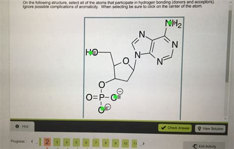 Solved On The Following Structure Select All Of The Atoms