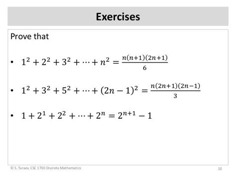 math induction principle slides