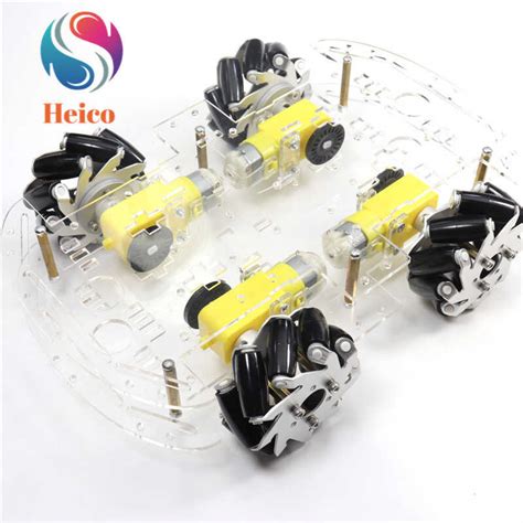 4wd Fce Mecanum Smart Car Chassis With 80mm Omnidirectional Wheel Tt Motor For Arduino Diy