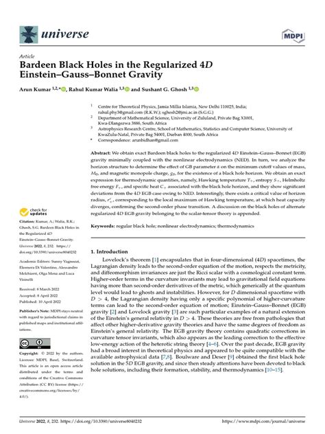 Einstein Gauss Bonnet Gravity Pdf
