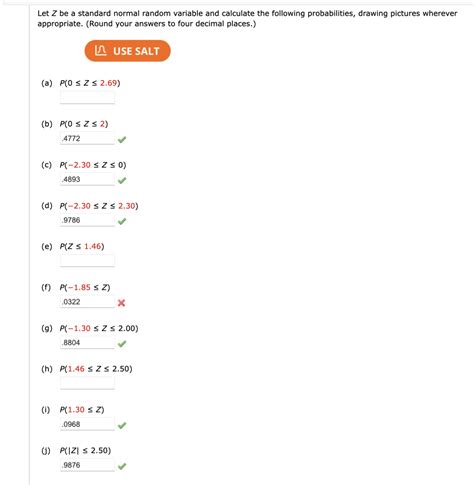 Solved Let Z Be A Standard Normal Random Variable And Chegg