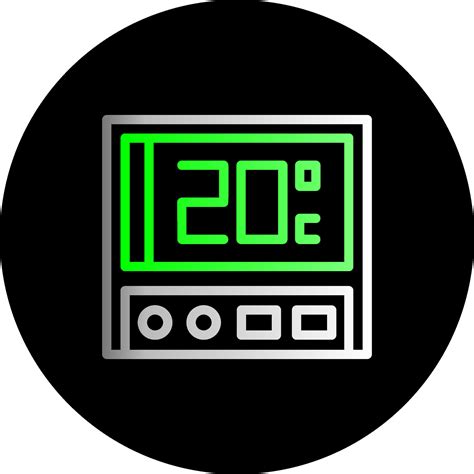 Thermostat Dual Gradient Circle Icon 39512044 Vector Art At Vecteezy