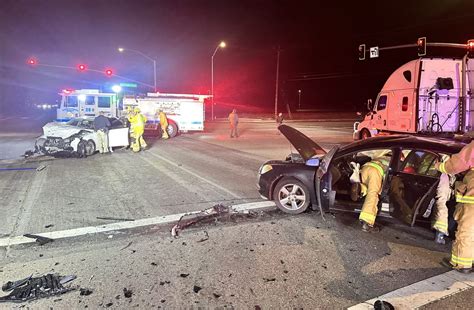 Man And Woman Hospitalized After Head On Crash In Orcutt