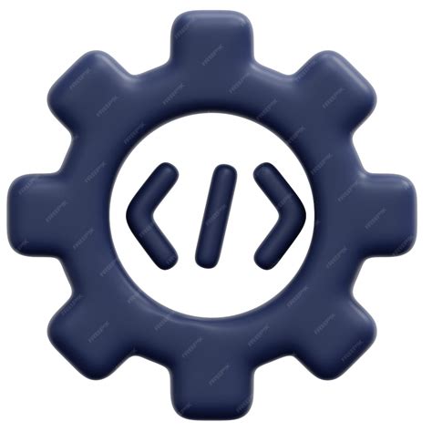 Premium Photo Coding 3d Render Icon Illustration